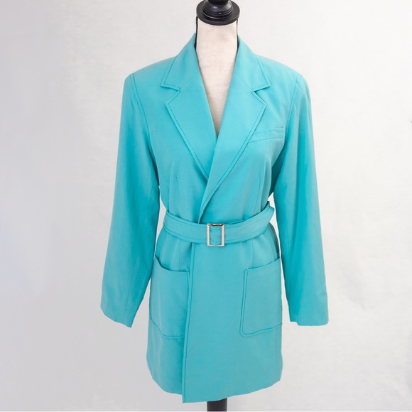 Randolph Duke | Jackets & Coats | Silk Blend Trench Coat Belted ...